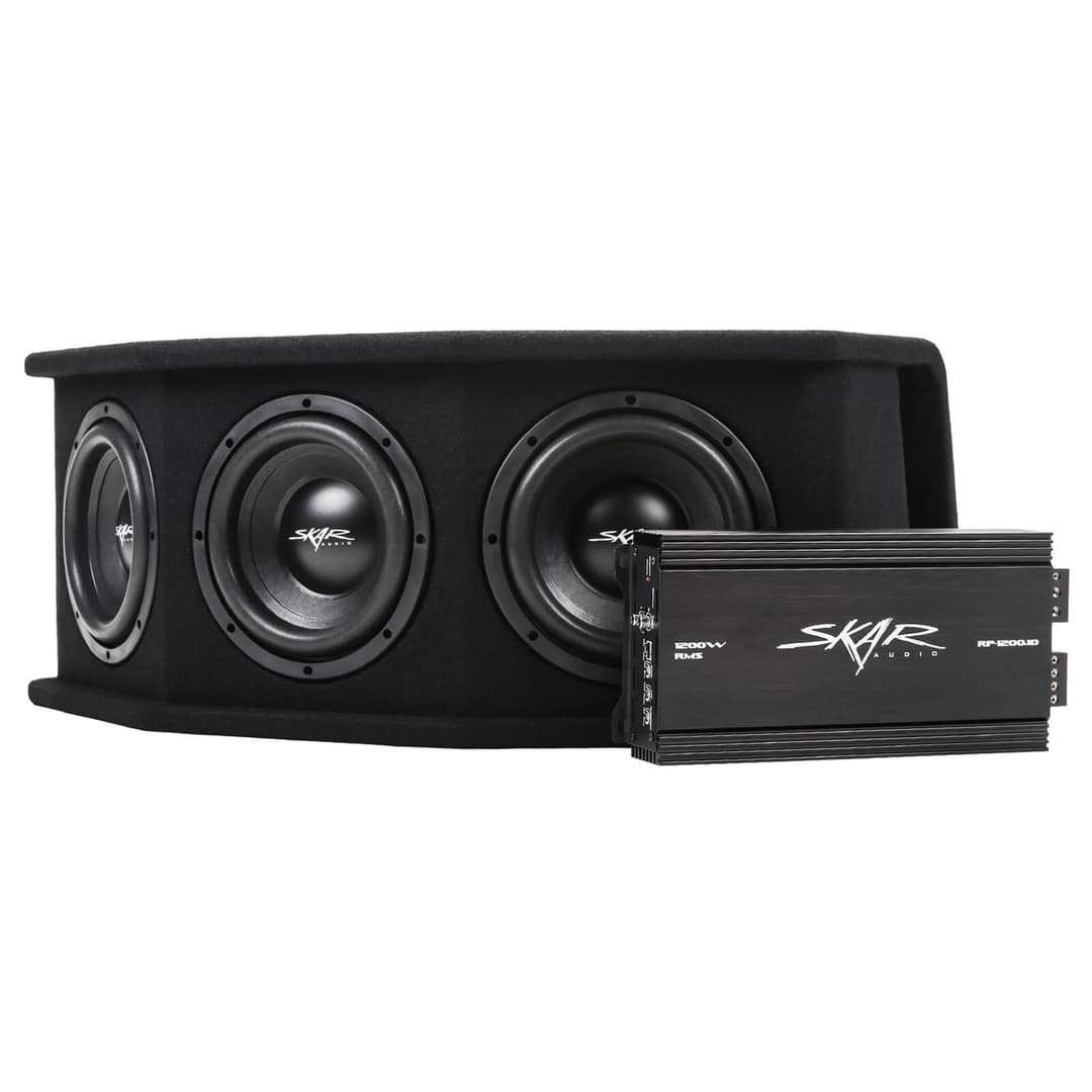Triple 8" 2100 Watt SDR Series Loaded Sub Box & Amplifier - Skar Audio