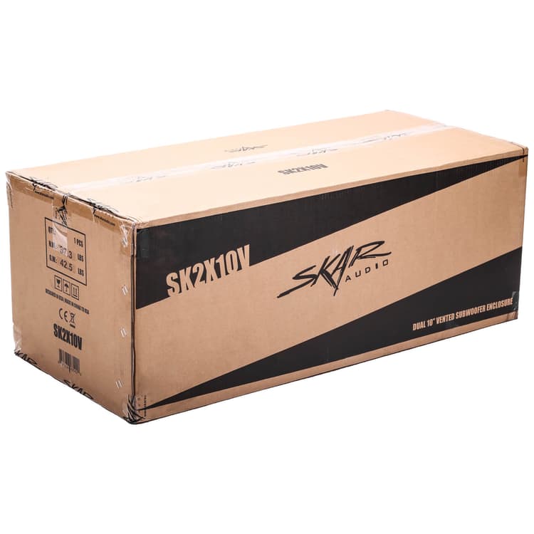 SK2X10V | Dual 10" Ported Universal Fit Subwoofer Box - Skar Audio