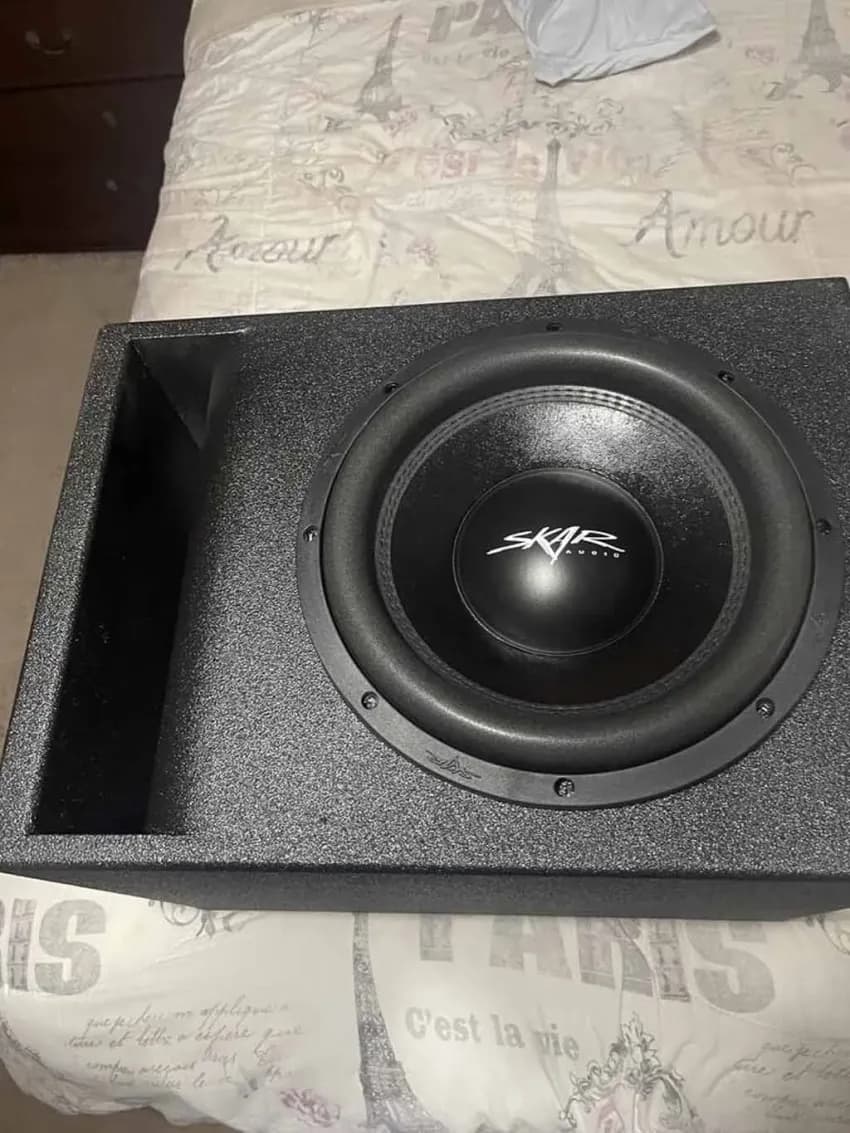AR1X12V | Single 12" Armor Coated Ported Subwoofer Box | Skar Audio
